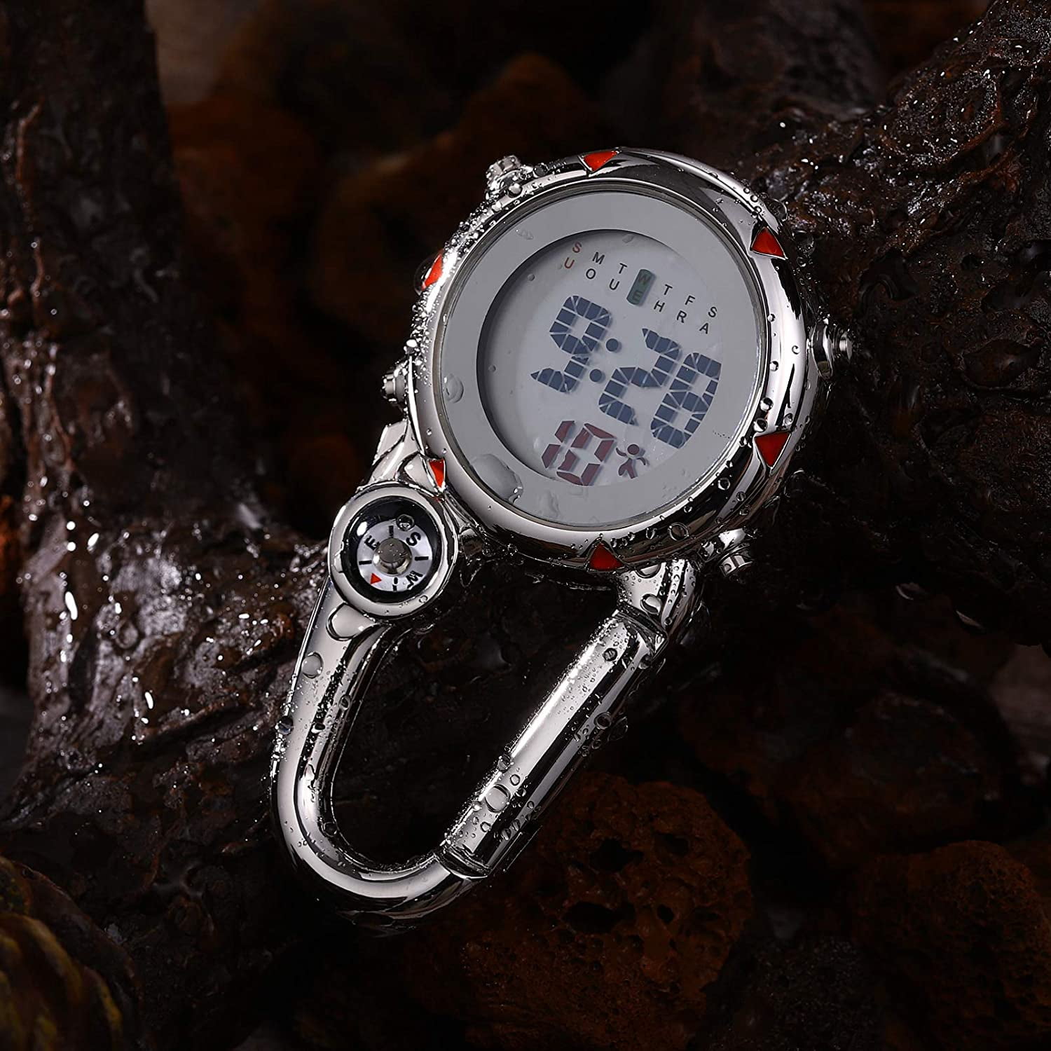 Outdoor Sport Watches Stopwatch, Clip Watch Hanging Watch Clip on ...