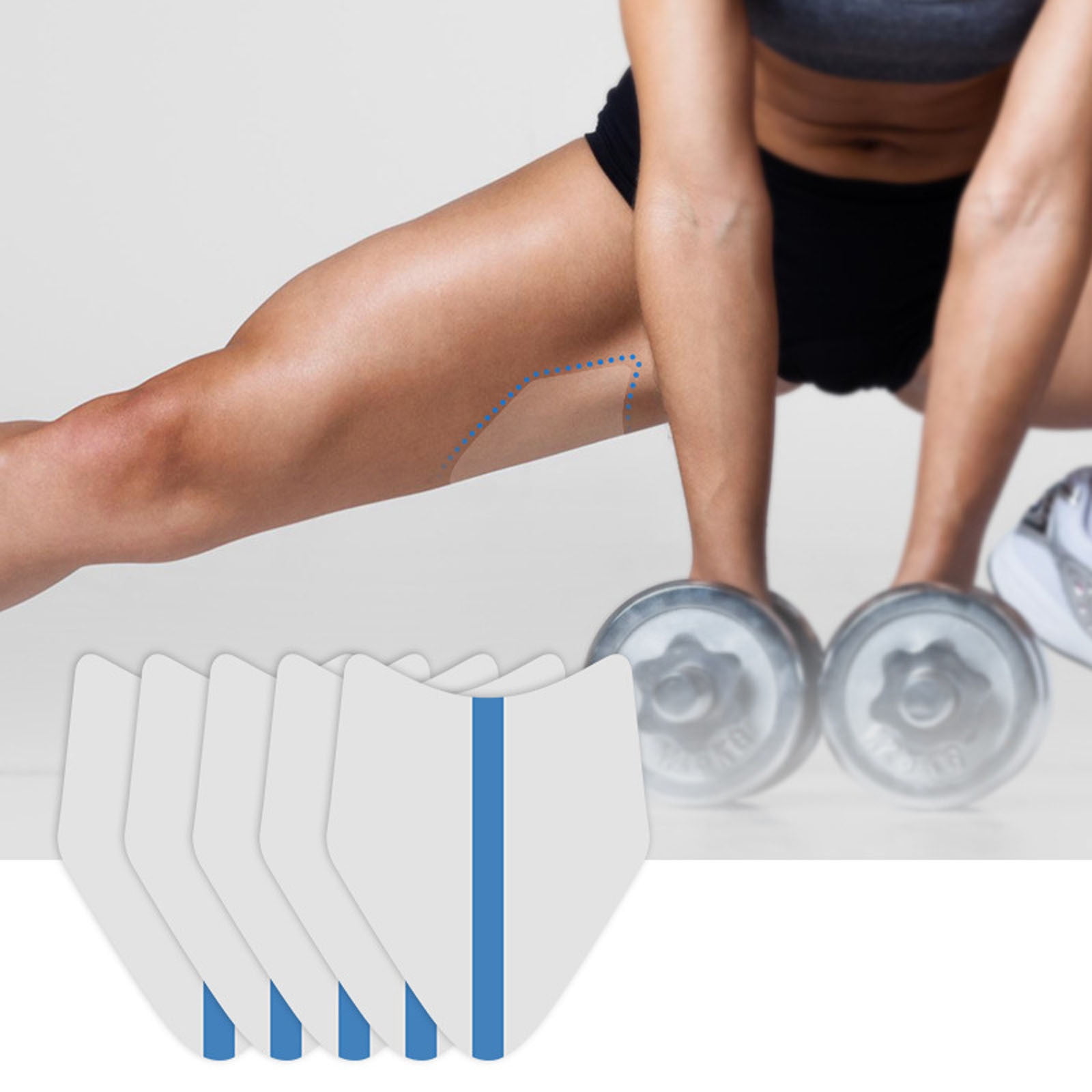 Outdoor Sports Gear Thigh Lift Tape | Transparent -Chafing Friction Pad ...