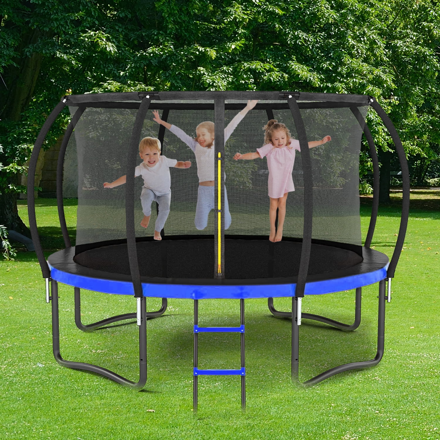 Outdoor Sports Toys 14FT Outdoor Big Trampoline With Inner Safety ...