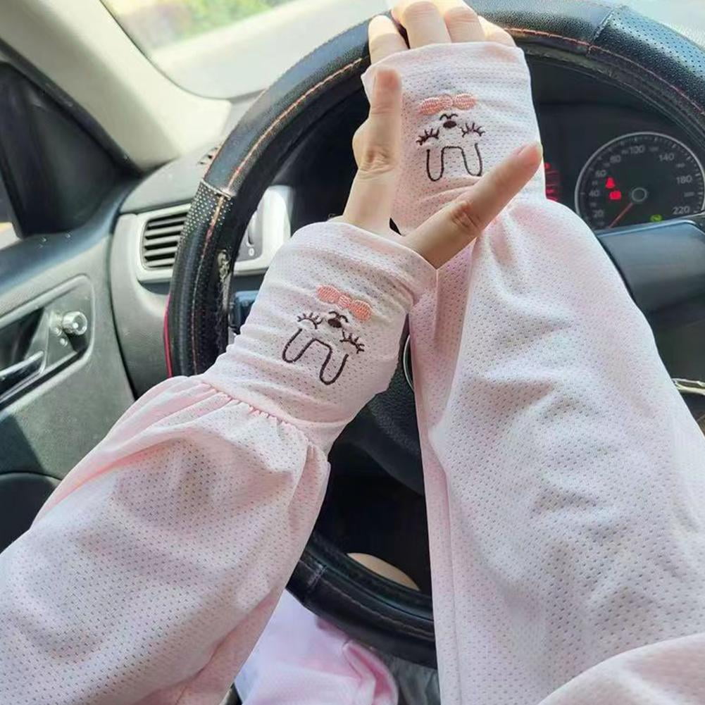 Outdoor Sports UV Protection Ice Silk Slves Arm Cooling Cover Cycling ...