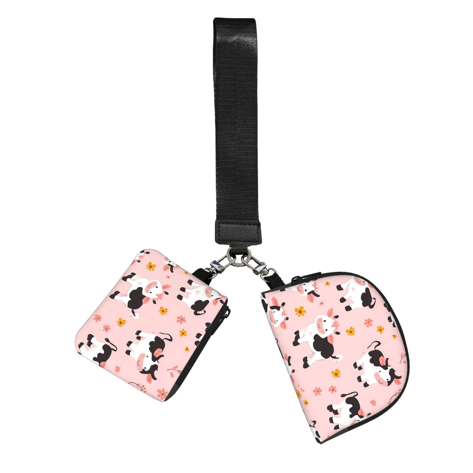 Outdoor Sports Wrist Bag 4.7 X 3.9in Double Pocket Keychain Wallet For ...
