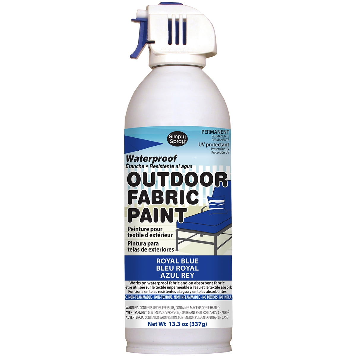Outdoor Spray Fabric Paint 13.3oz-Royal Blue - Walmart.com
