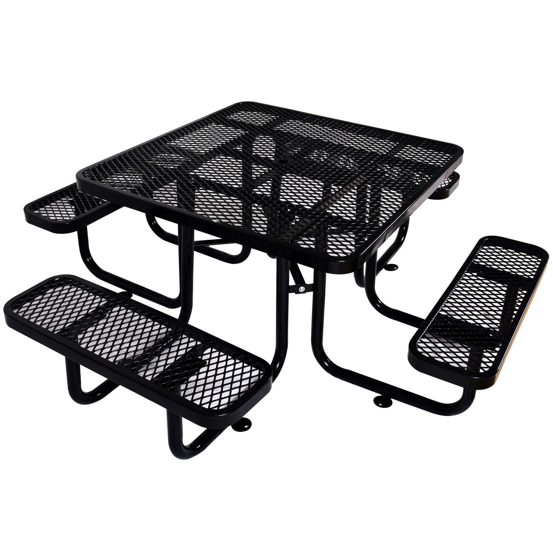 Outdoor Square Steel Picnic Table Set | Suitable for Tailgate Events ...