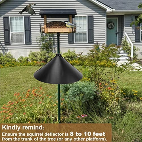 Outdoor Squirrel Baffle, Black Powder Coating Squirrel Flapper ...