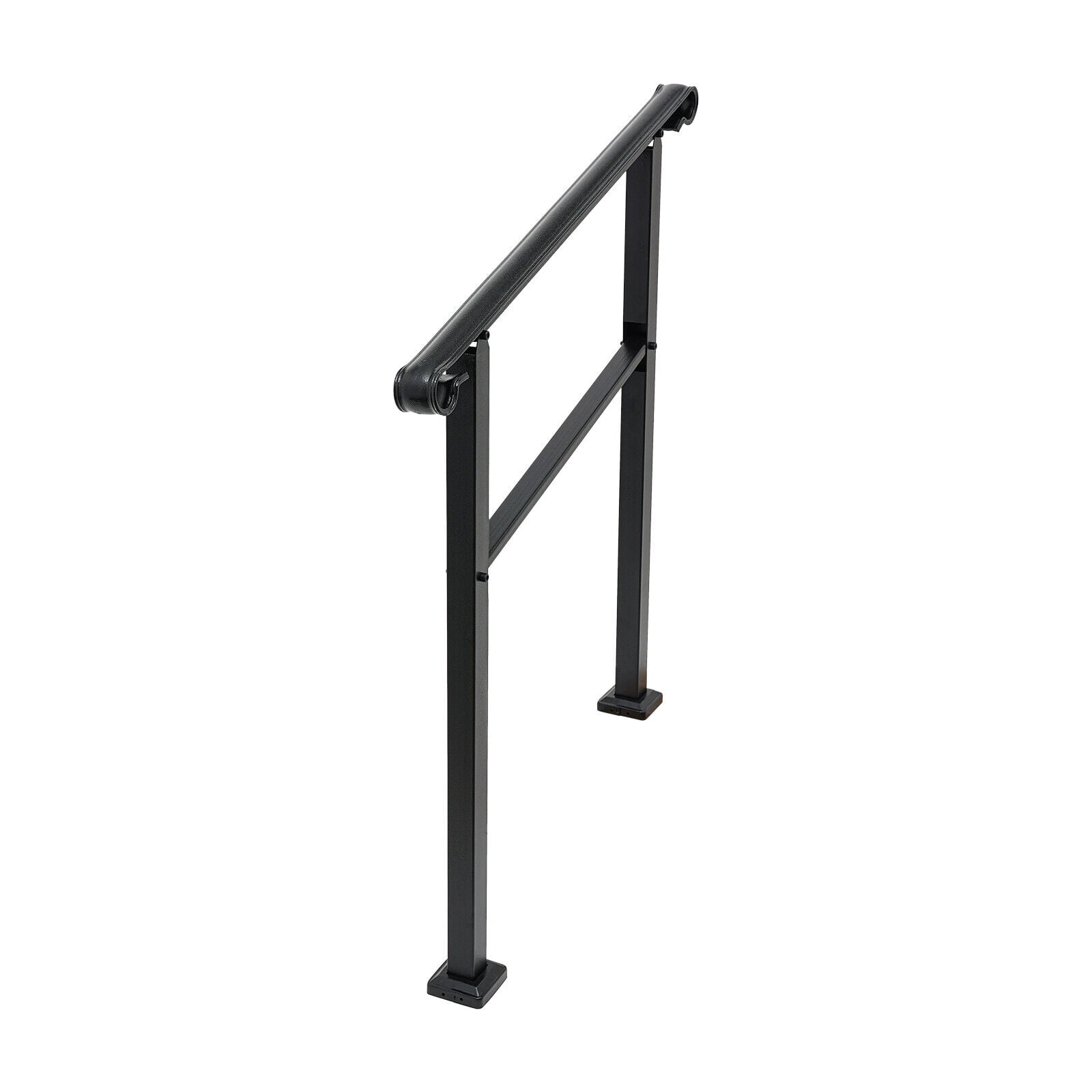Outdoor Stair Railing, 3-Step Outdoor Step Rail, Step Metal Exterior ...