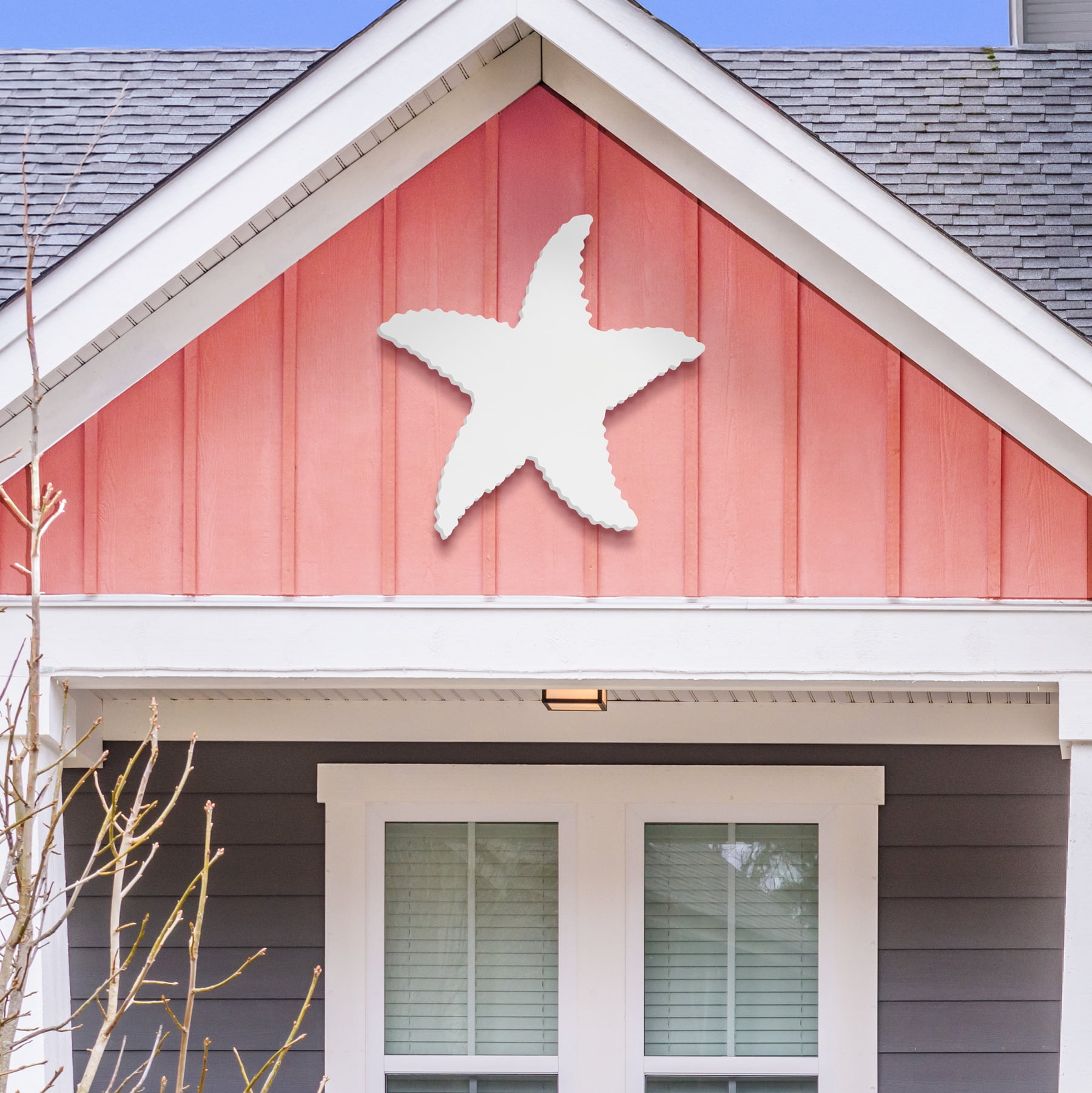 Outdoor Starfish Sign, PVC Starfish Beach House Decoration ...