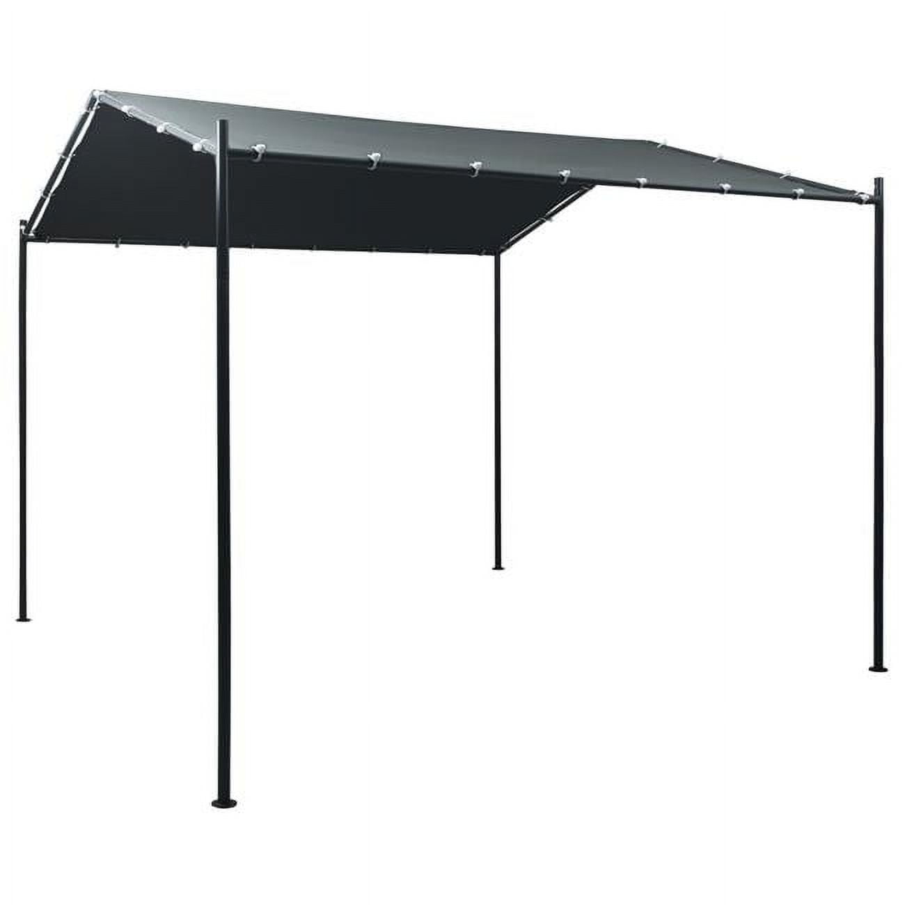 Outdoor Steel Gazebo Pavilion Tent Canopy, Anthracite - Walmart.com