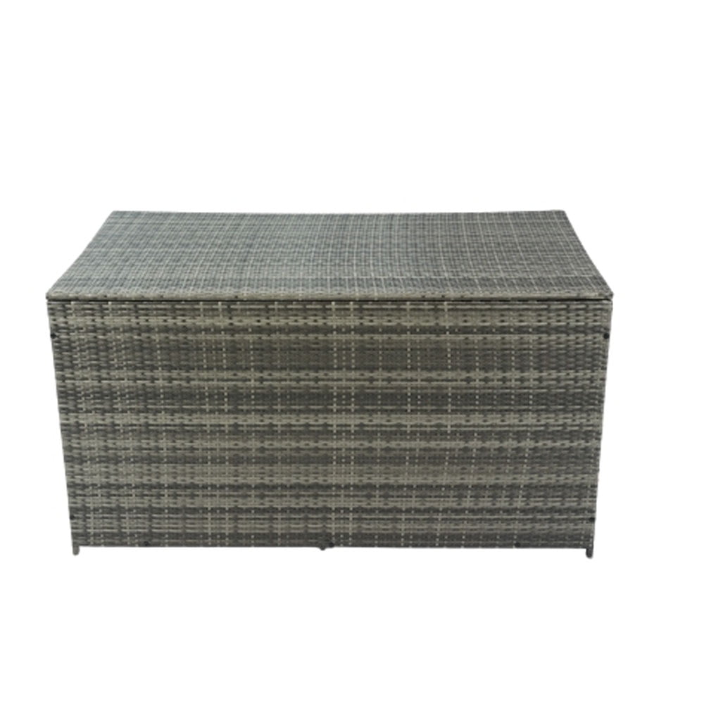 Outdoor Storage Box, 200 Gallon Wicker Patio Deck Boxes with Lid ...