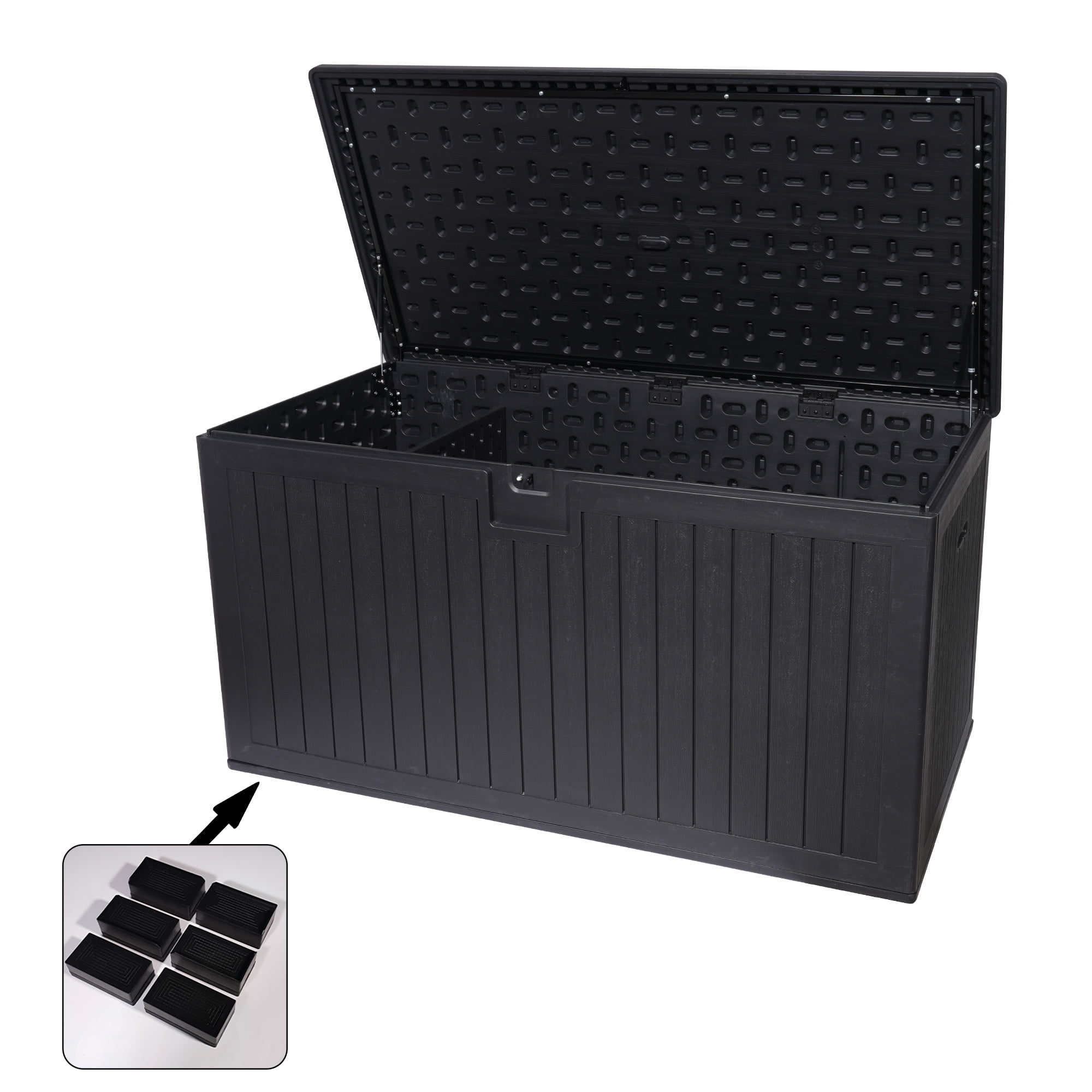 Outdoor Storage Box, 230 Gallon Deck Box Indoor and Outdoor Use, Resin ...