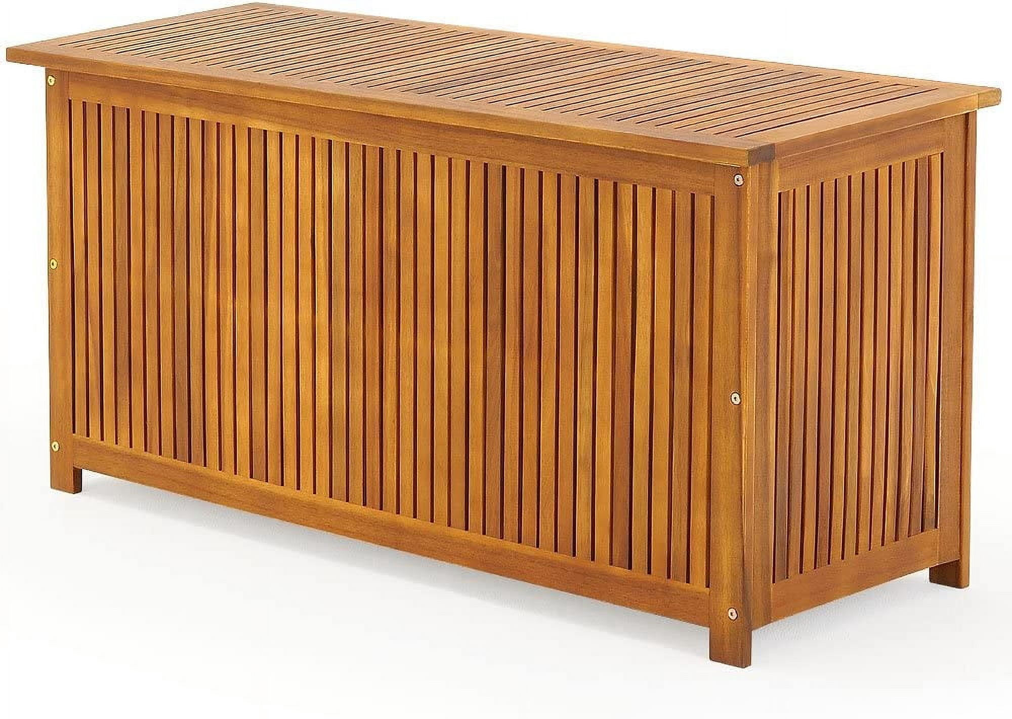 Outdoor Storage Box 65 Gallon | 24x36x24 Inches Large Wooden Portable ...