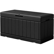 "Patiowell 82 Gallon Deck Box, Outdoor Resin Storage with Lockable Lid ...