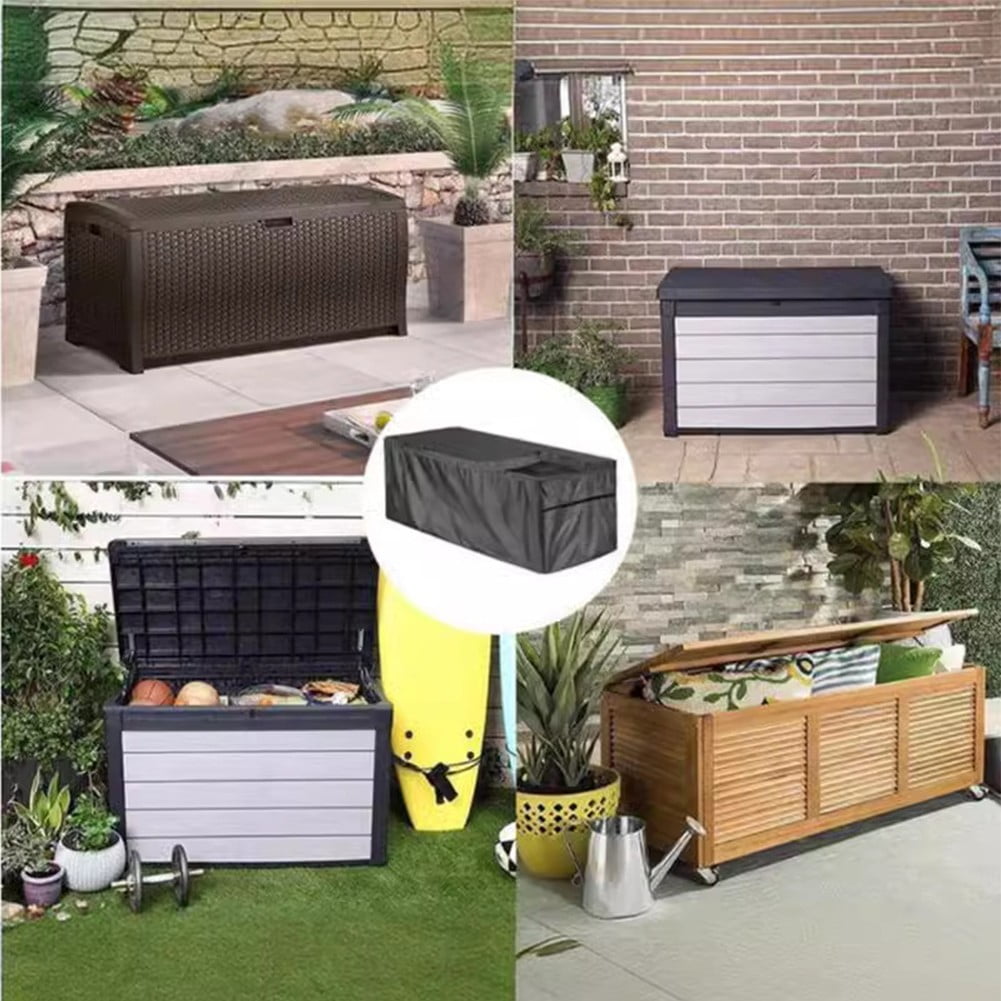 Outdoor Storage Box Cover 210D Oxford Fabric Outdoor Garden Storage Box ...