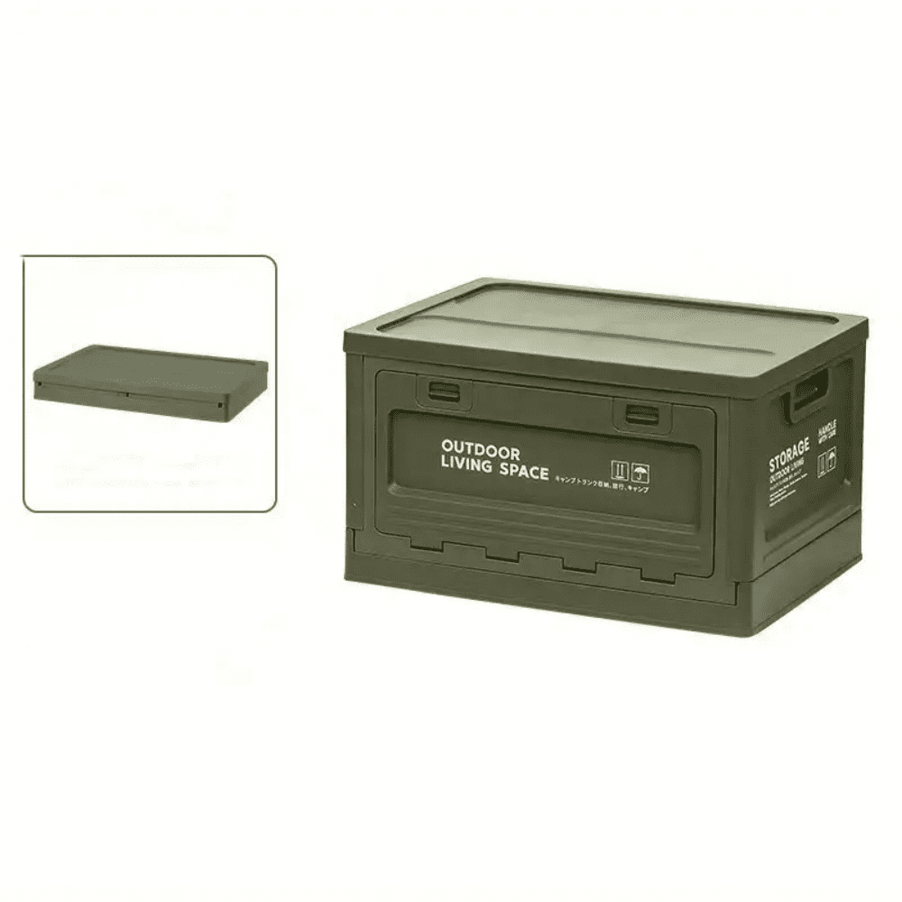 Outdoor Storage Box, Folding Storage Bins with Lid，Multifunctional ...