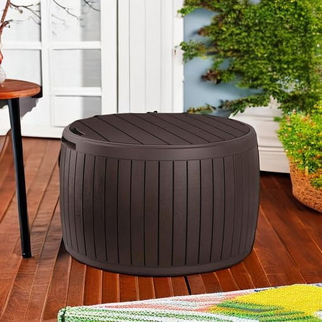 Outdoor Storage Deck Box, 37 Gallon Waterproof Patio Table Bin, Circa ...