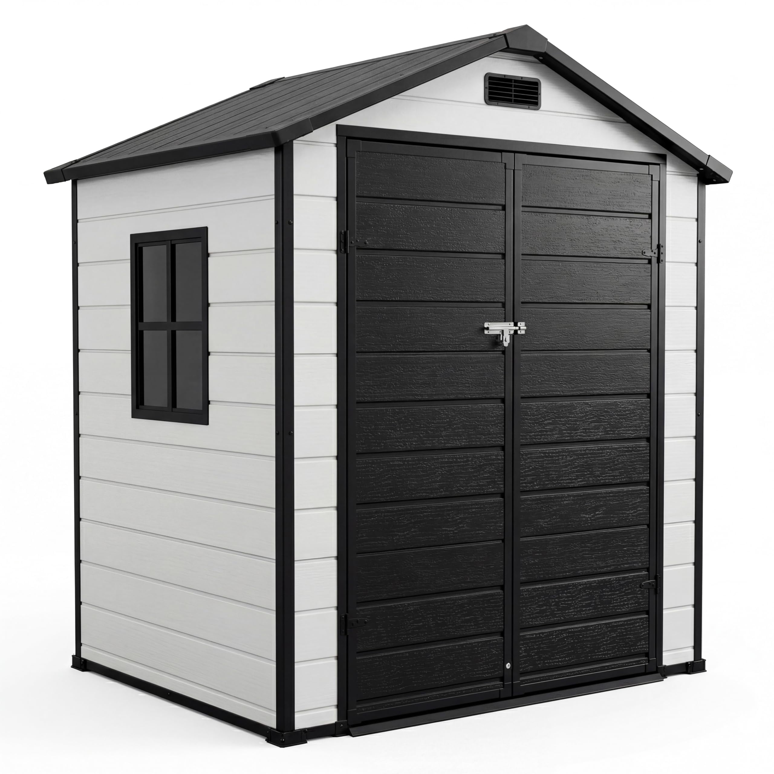 Outdoor Storage, Resin Storage Shed 6x4 FT Heavy Duty with Floor ...