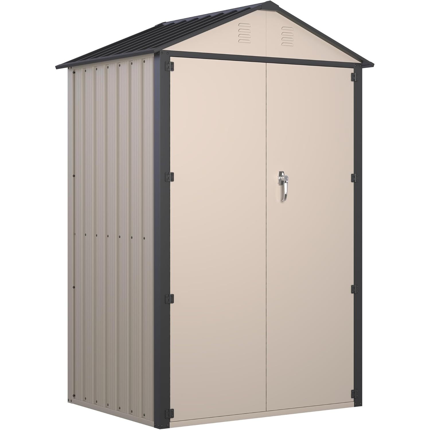 Outdoor Storage Shed,4x3FTSteel Metal Sheds,Lockable Garden Small Shed ...