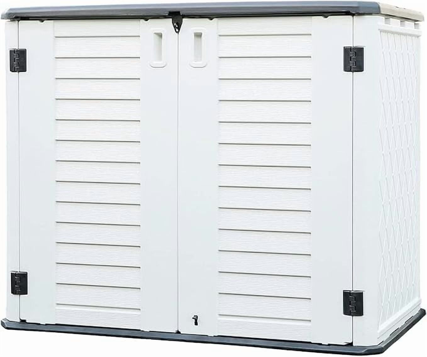 Outdoor Storage Shed - 35 Cubic feet Storage Box Waterproof for Garden ...