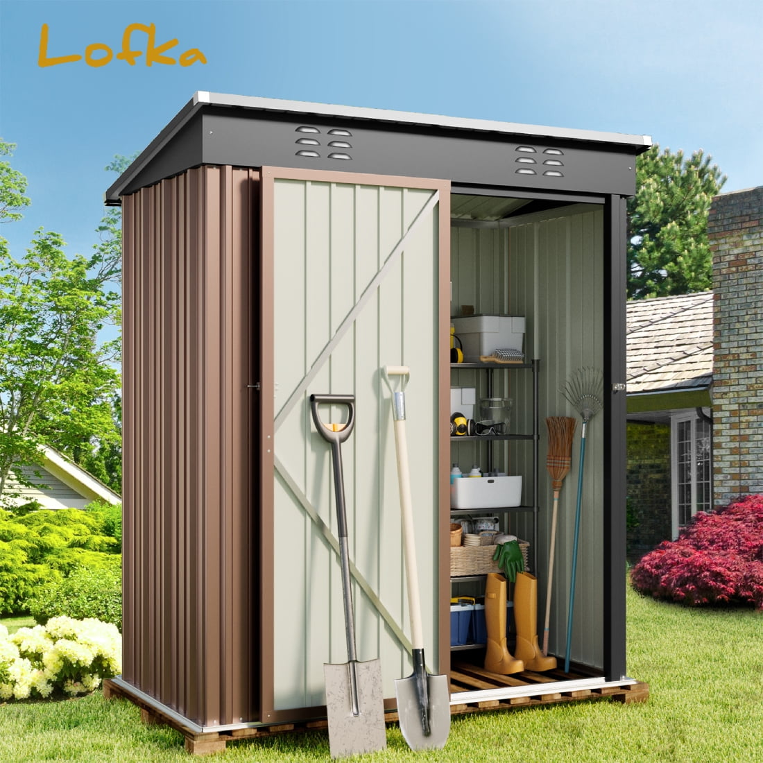 Outdoor Storage Shed, Lofka 5x3 Outdoor Storage Australia | Ubuy