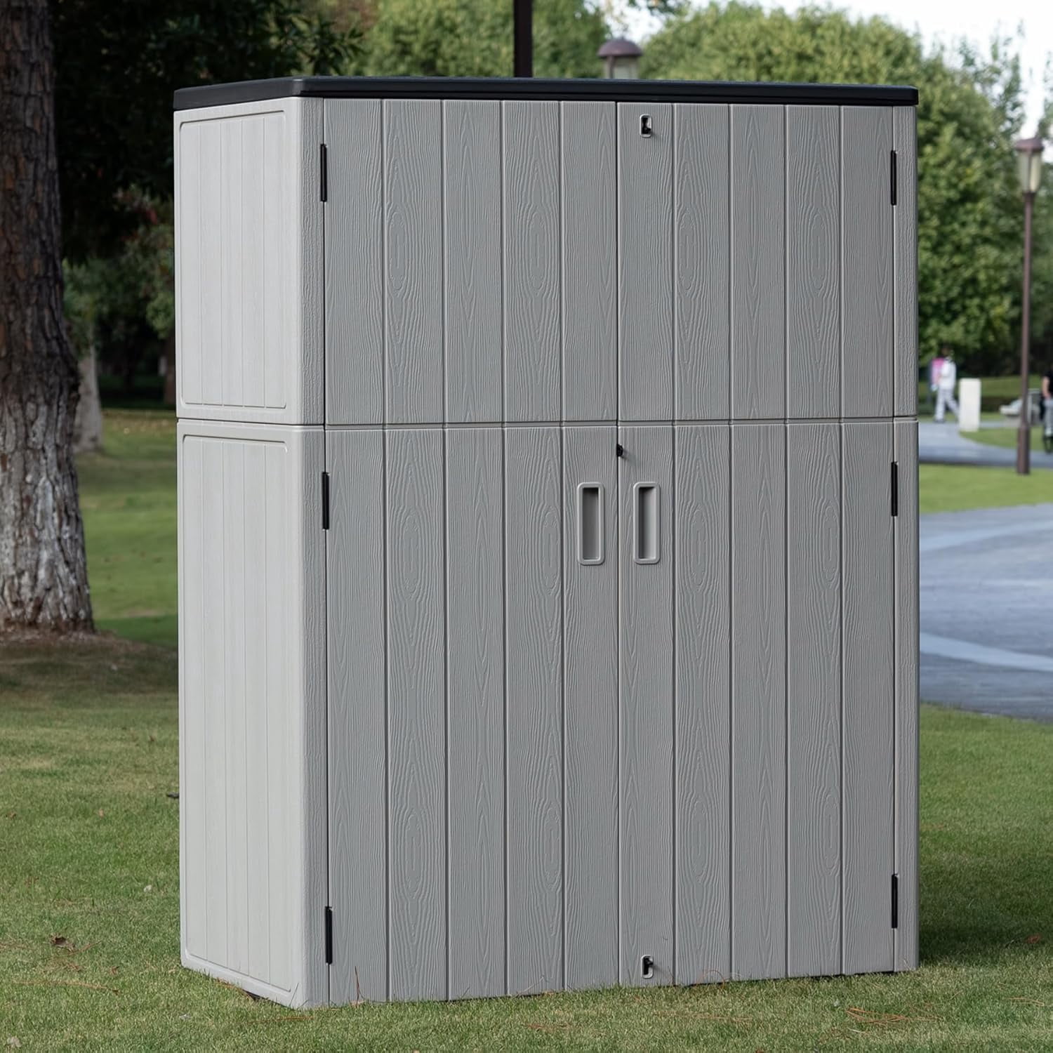 Outdoor Storage Shed Waterproof,Resin Storage Sheds Outdoor with Floor ...