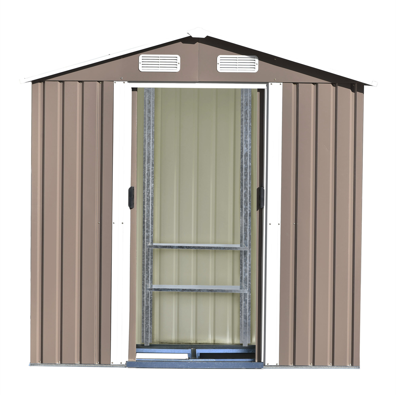 Outdoor Storage Sheds, 6X4 FT Garden Shed, Lockable Door Weatherproof ...