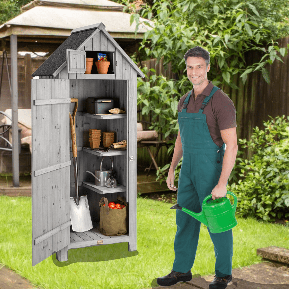 Outdoor Storage Solution - Ideal for Patio Furniture & Garden Supplies ...