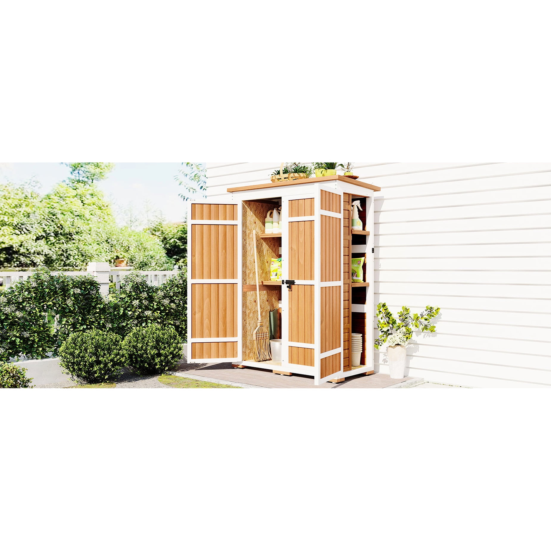 Outdoor Storage Solution / Pre-drilled Holes, Easy Assembly / Saves ...