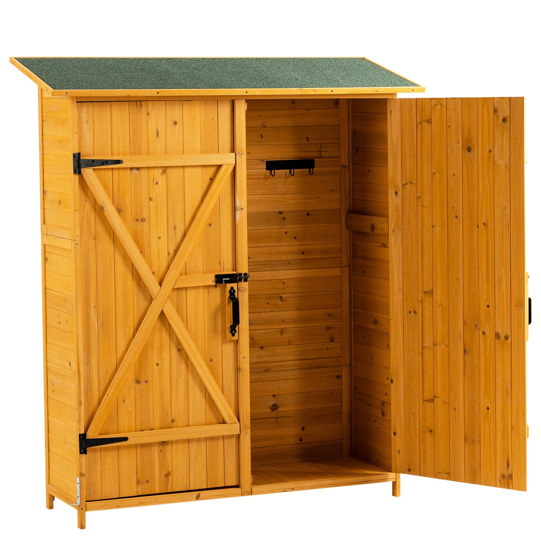 Outdoor Storage Unit | Fits Different Outdoor Spaces | Solid Wood ...