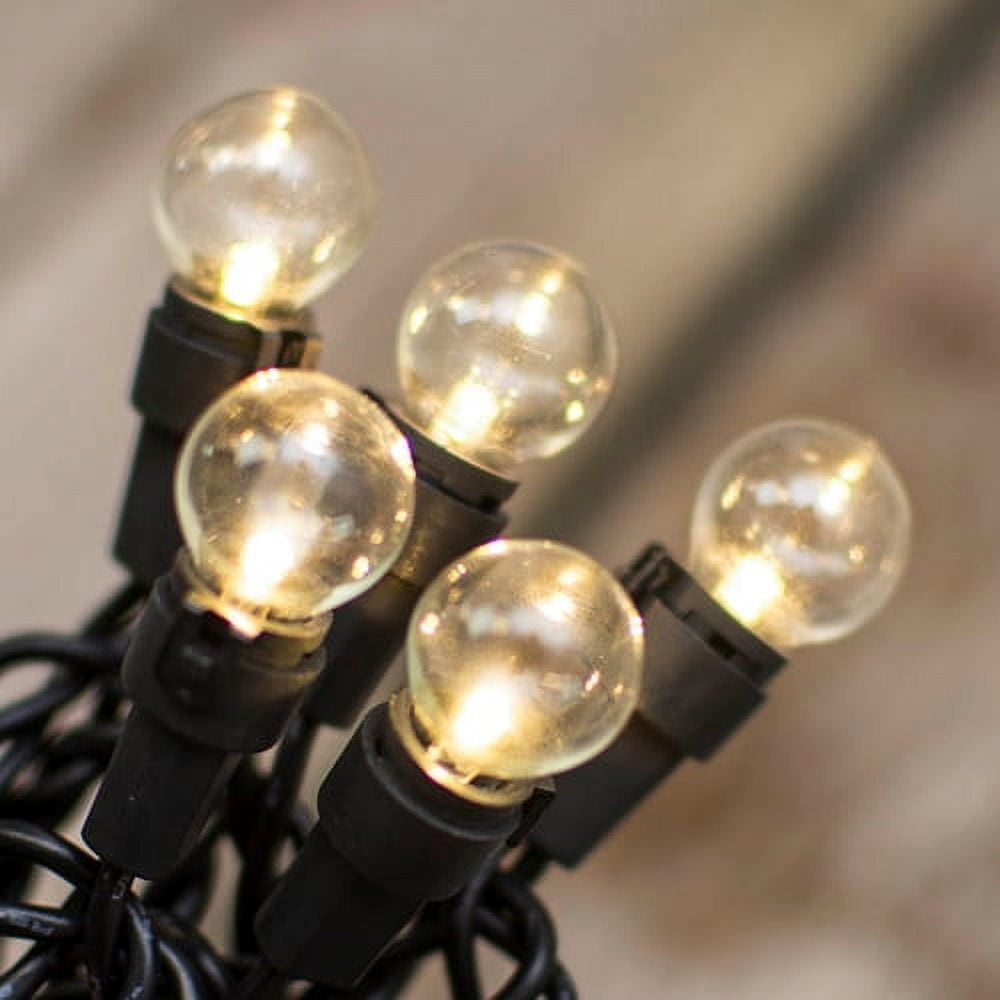Outdoor String Lights Mini Globe String Lights 10.5 Foot Black Wire 25 ...