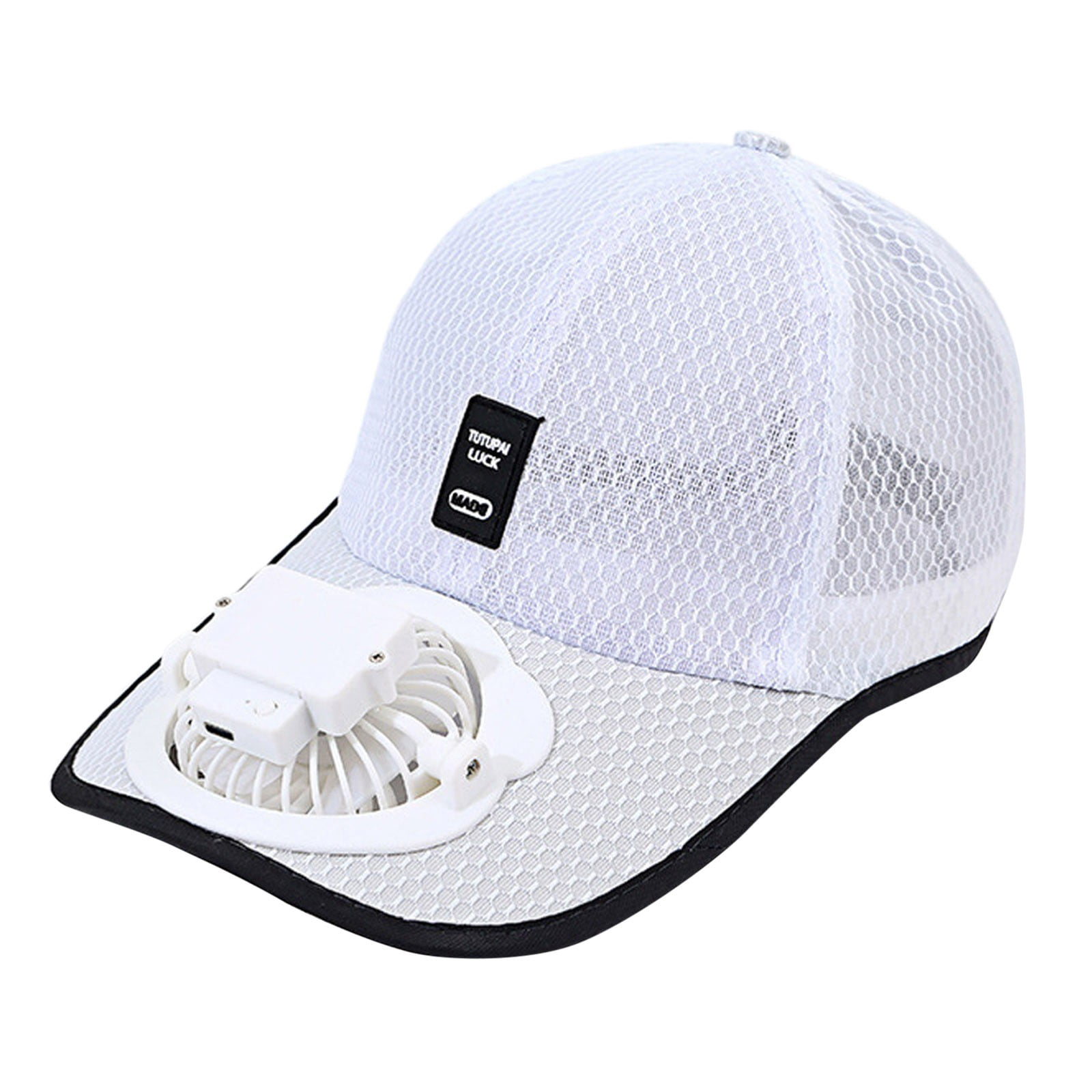 Outdoor Sun Hat with Built-In Fan for Cooling, Breathable Design ...