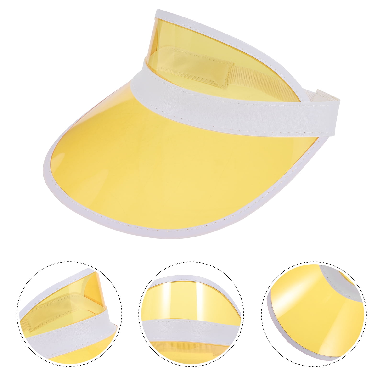 Outdoor Sun Hat Transparent Sun Visor Hat Seaside Sun Blocking Hat ...