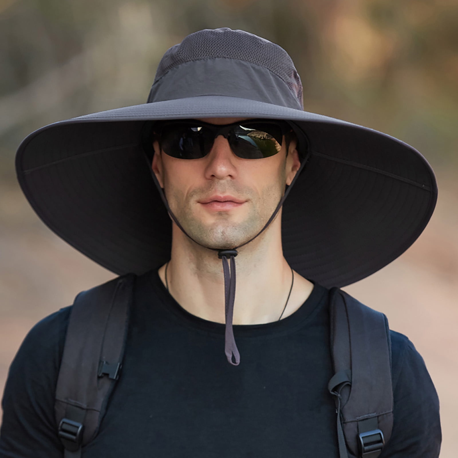 Outdoor Sun Protection Fisherman Foldable Bucket Hat Double Faced Cap - Walmart.com