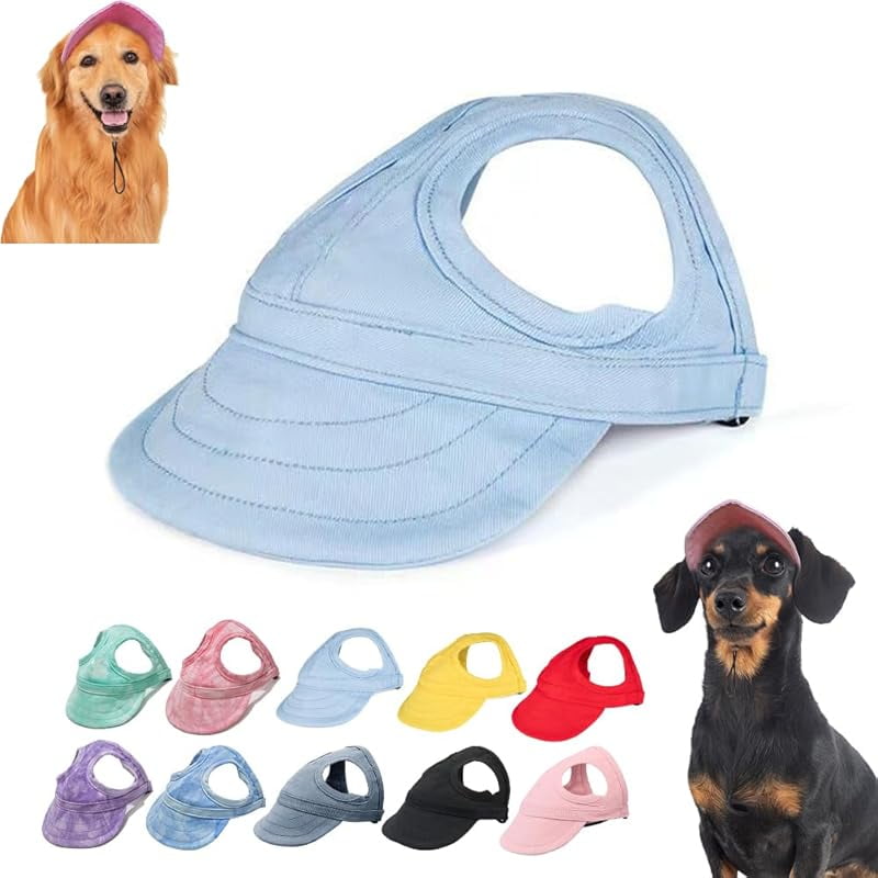 Outdoor Sun Protection Hood for Dogs, Dog Baseball Cap Dog Beach Hats ...
