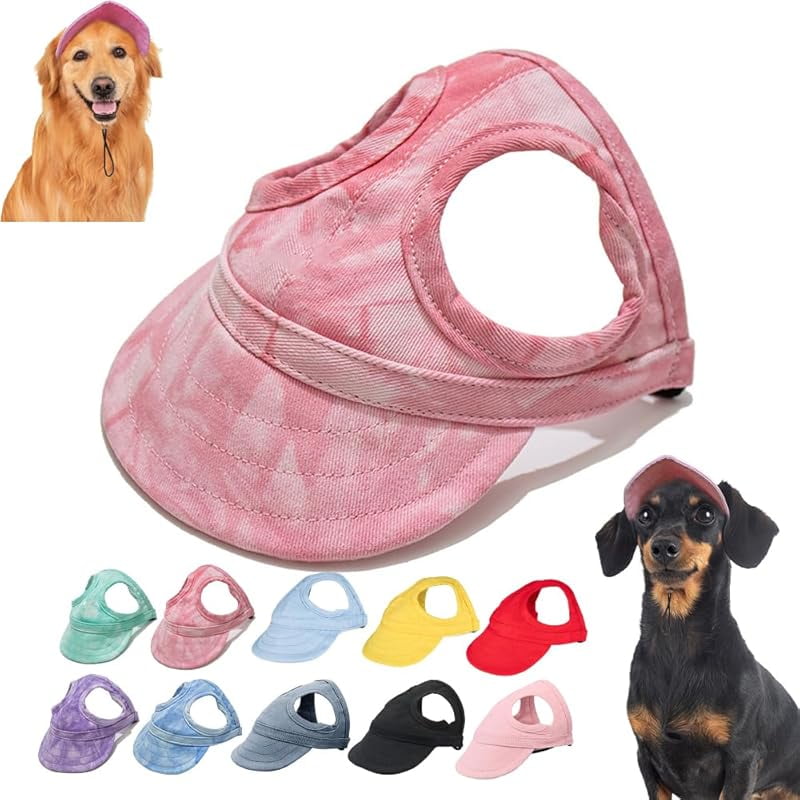 Outdoor Sun Protection Hood for Dogs, Dog Baseball Cap Dog Beach Hats ...