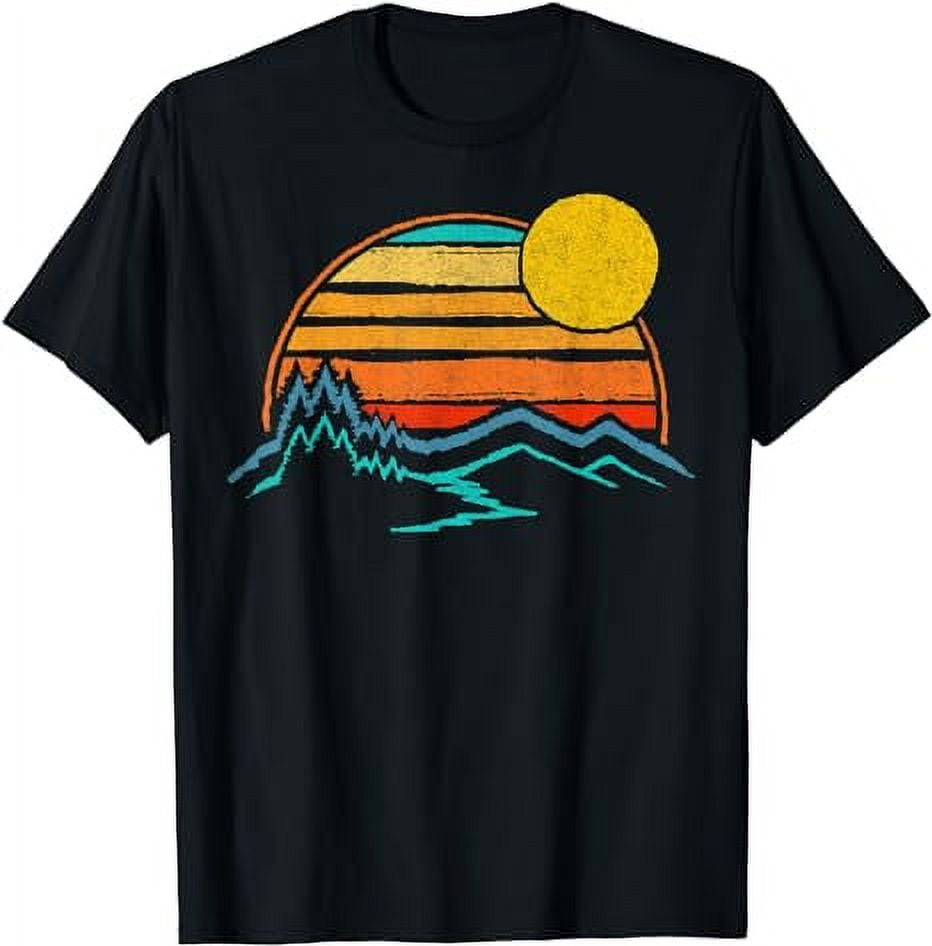 Outdoor Sunset Mountains Color Fade Graphic T-Shirt - Walmart.com
