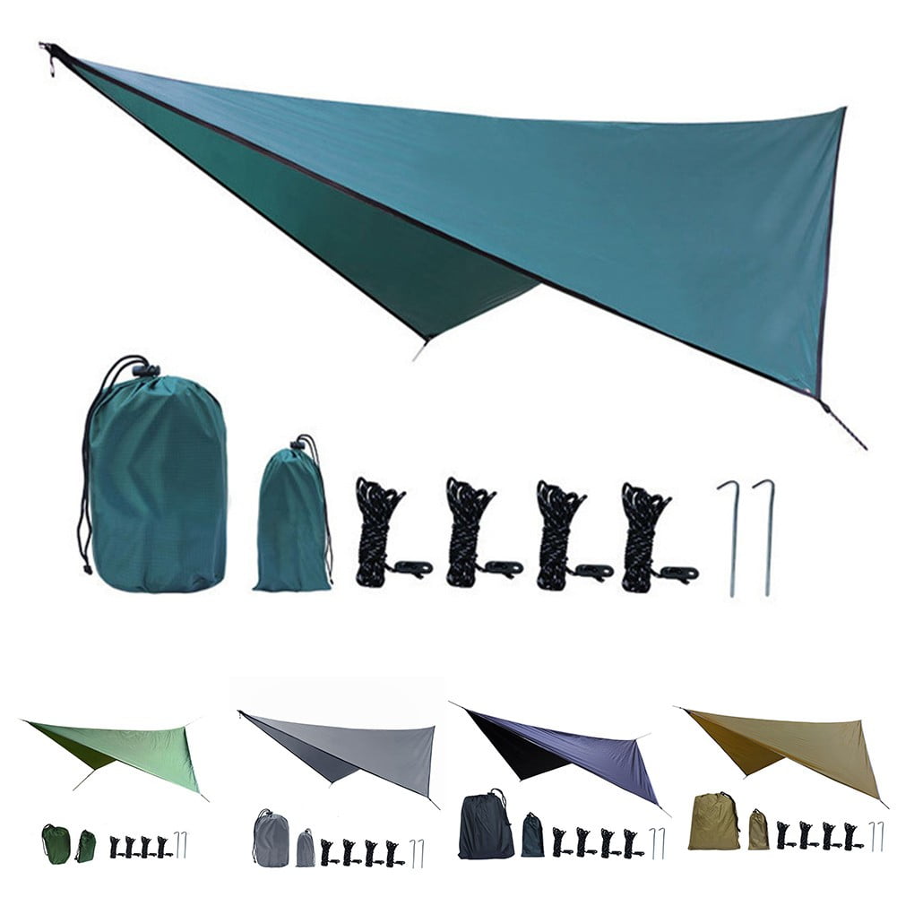 Outdoor Sunshade Canopy Rain Fly Waterproof Camping Tarp Tent Tarp for ...