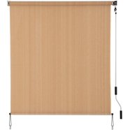 Vicllax 7'Wx8'H Outdoor Roller Shades Blinds for Patio Porch Crank ...