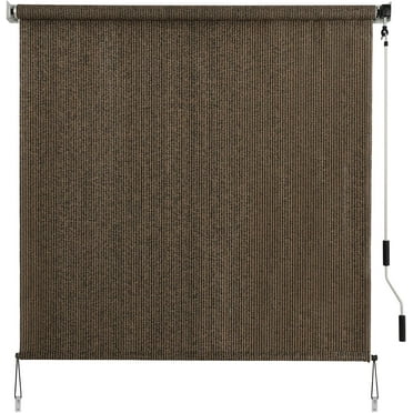Keystone Fabrics Premium Motorized Outdoor Patio Sun Shade 8ft Wide ...
