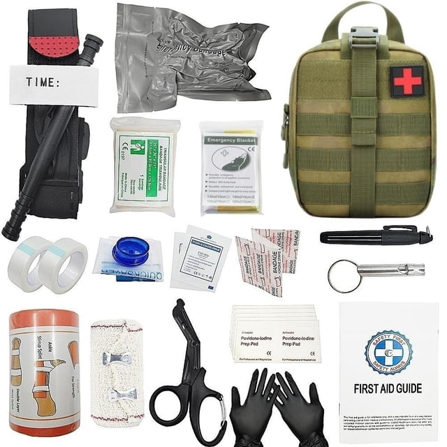 Outdoor Survival Gear Molle Bag Medical Emergency IFAK First Aid Kit ...