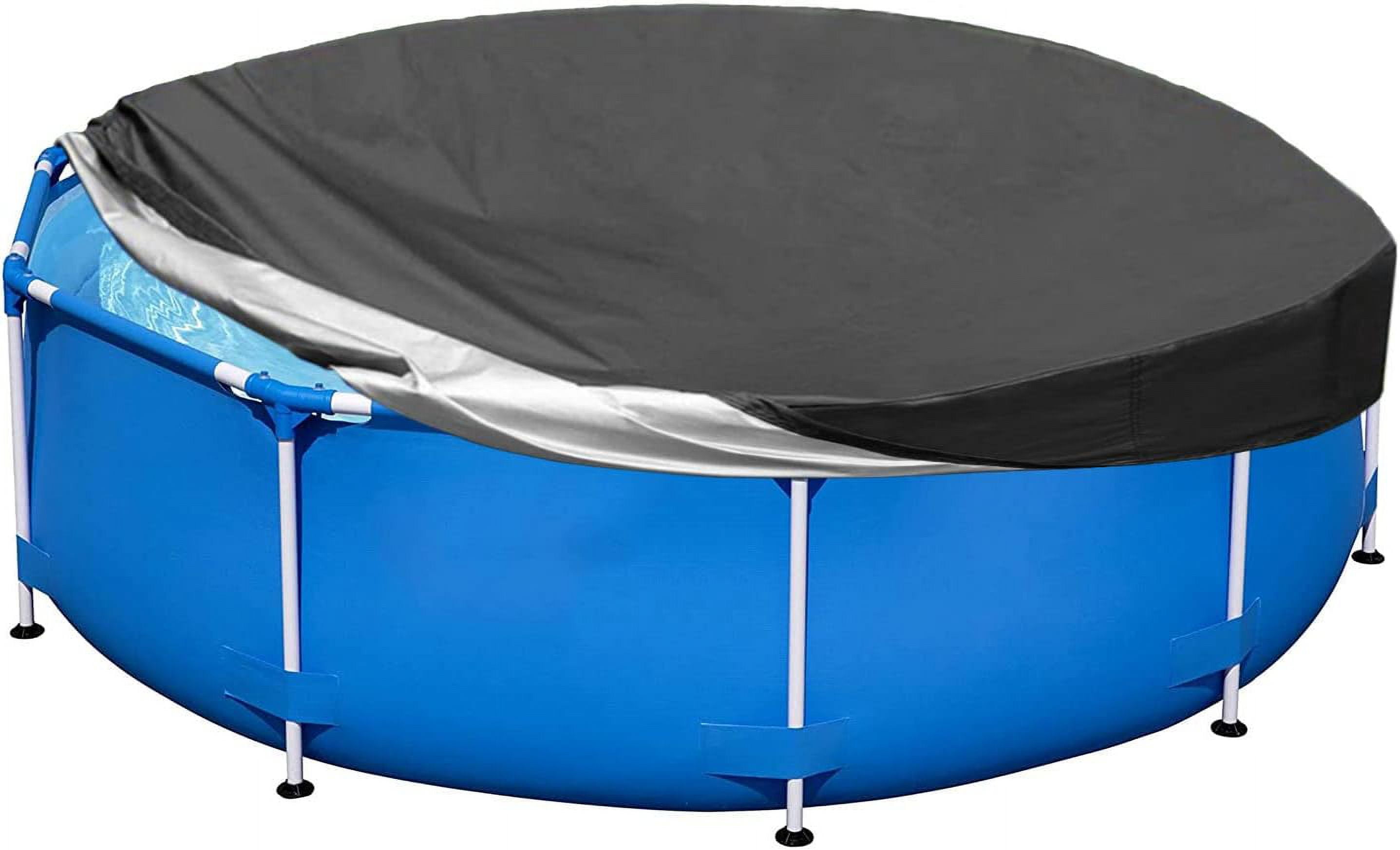 Outdoor Swimming Pool Cover, 95", Black, For Pet Pools, Wind And Water ...