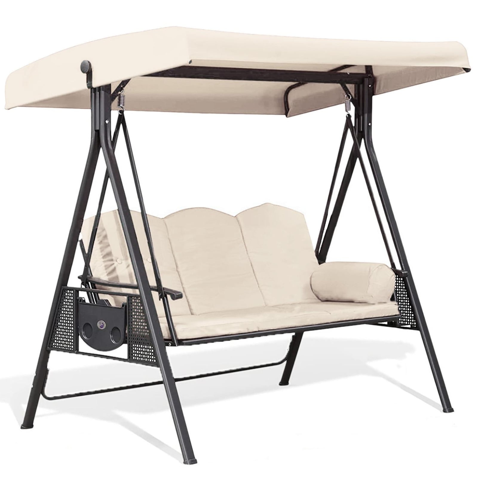 Outdoor Swing Chair Canopy Replacement, 3 Seater Porch Swing Seat ...