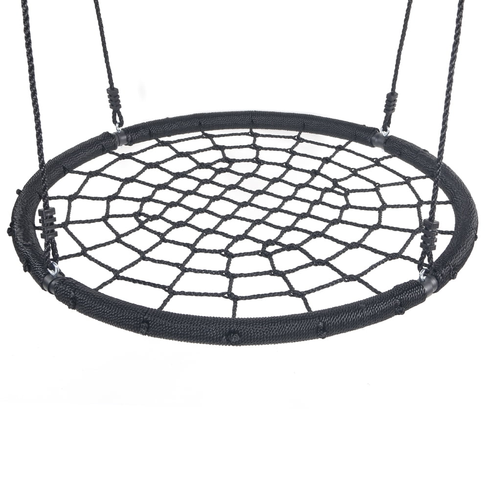 Outdoor Swing, Outdoor Round Tree Swing for Kids Toddler, 40" Spider ...