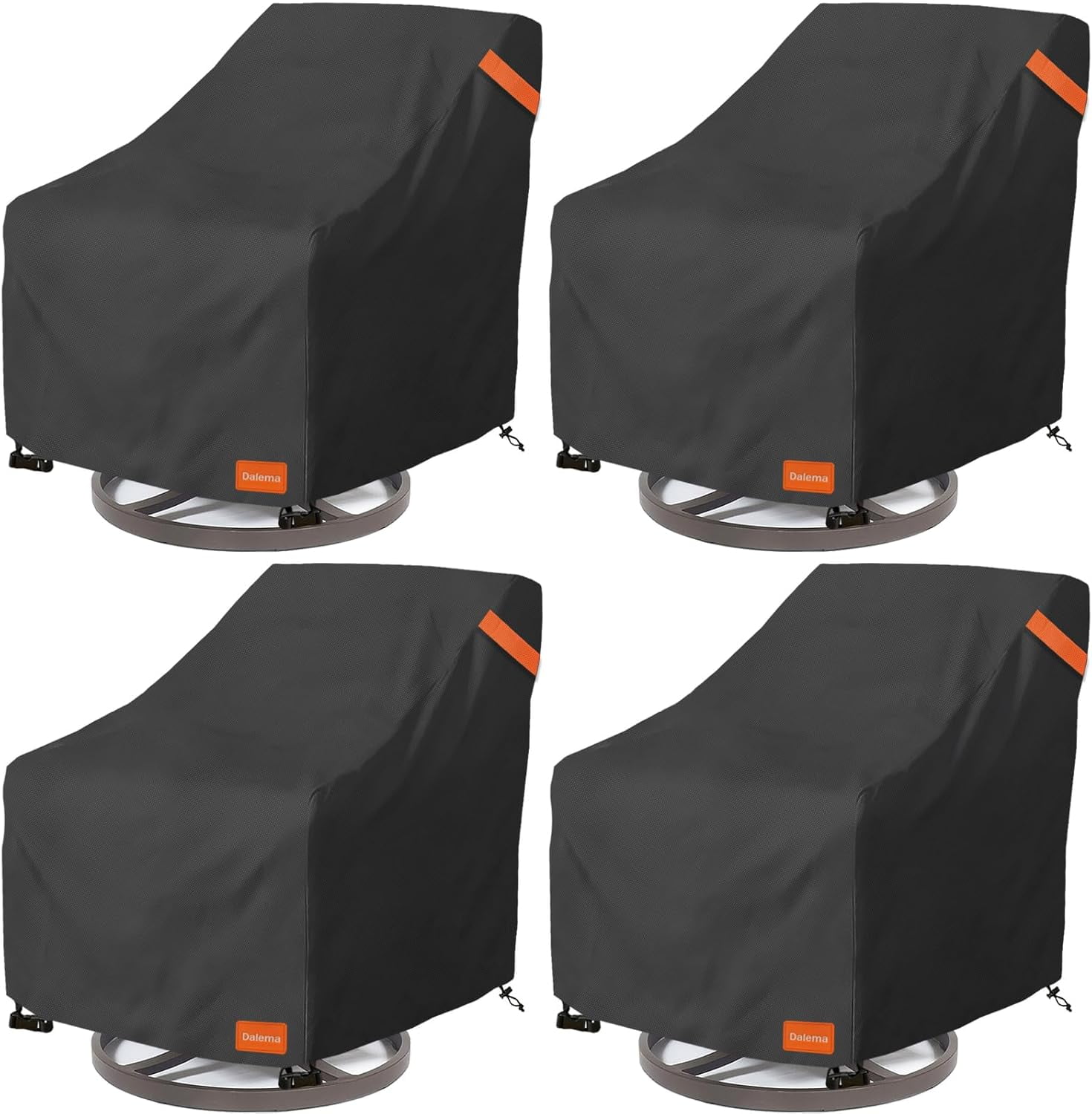 Outdoor Swivel Lounge Chair Cover 2 Pack,Heavy Duty 100% Waterproof ...