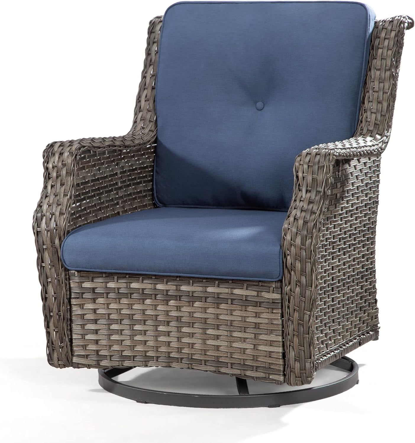 Outdoor Swivel Rocker Patio Chair - 360 Degree Patio Swivel Glider ...