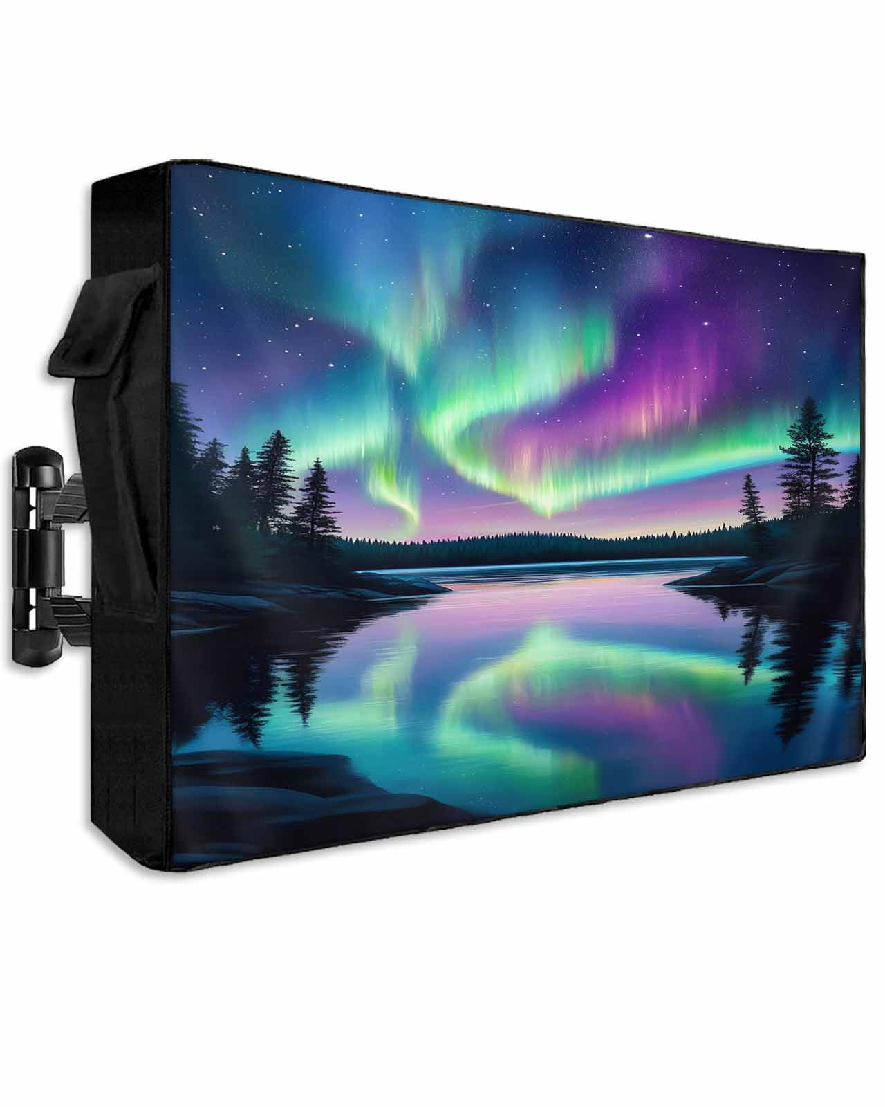 Outdoor TV Cover 60 to 65 Inch Weatherproof, Aurora Night Sky ...