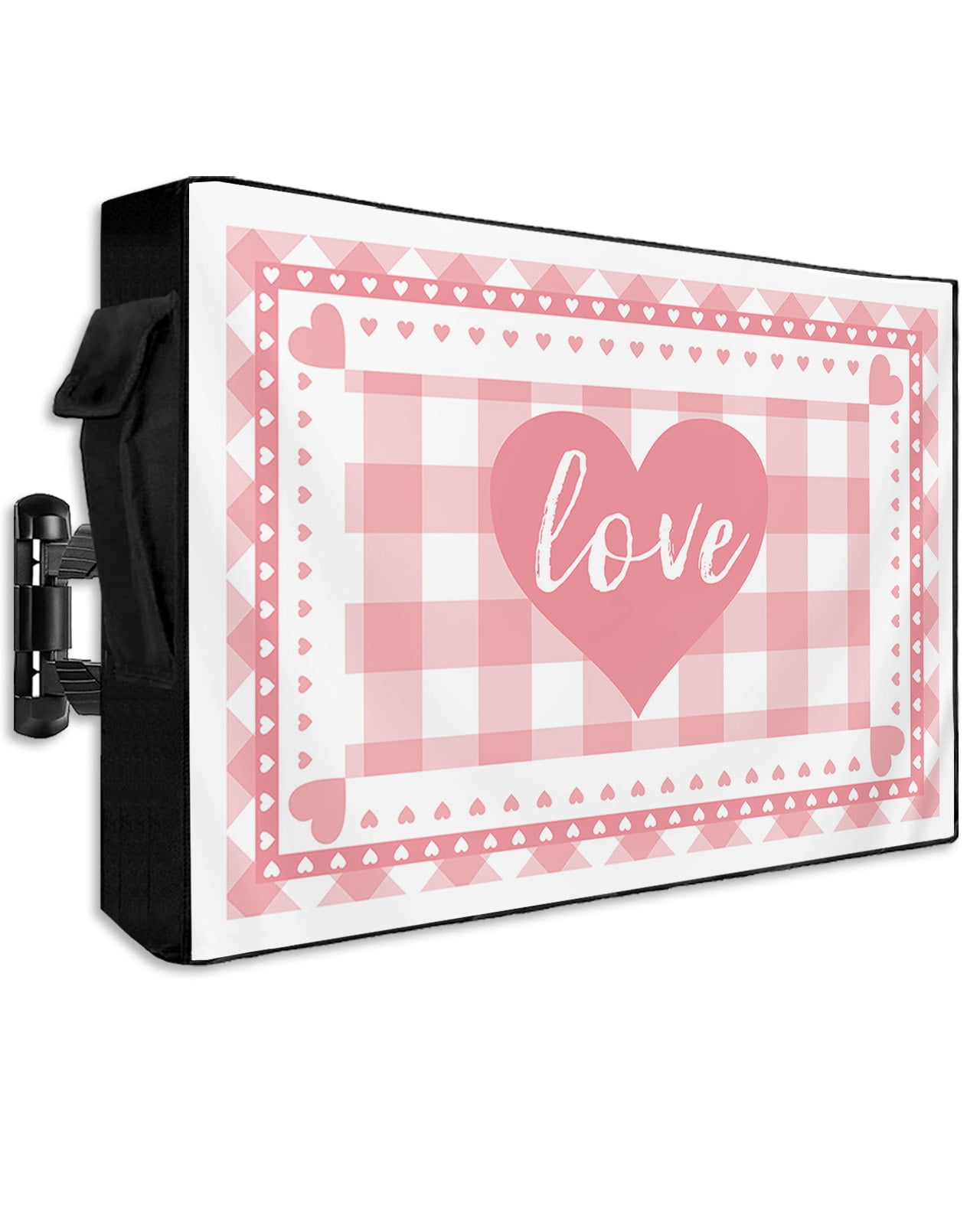 Outdoor TV Cover 60 to 65 Inch Weatherproof, Pink Buffalo Check Plaid ...