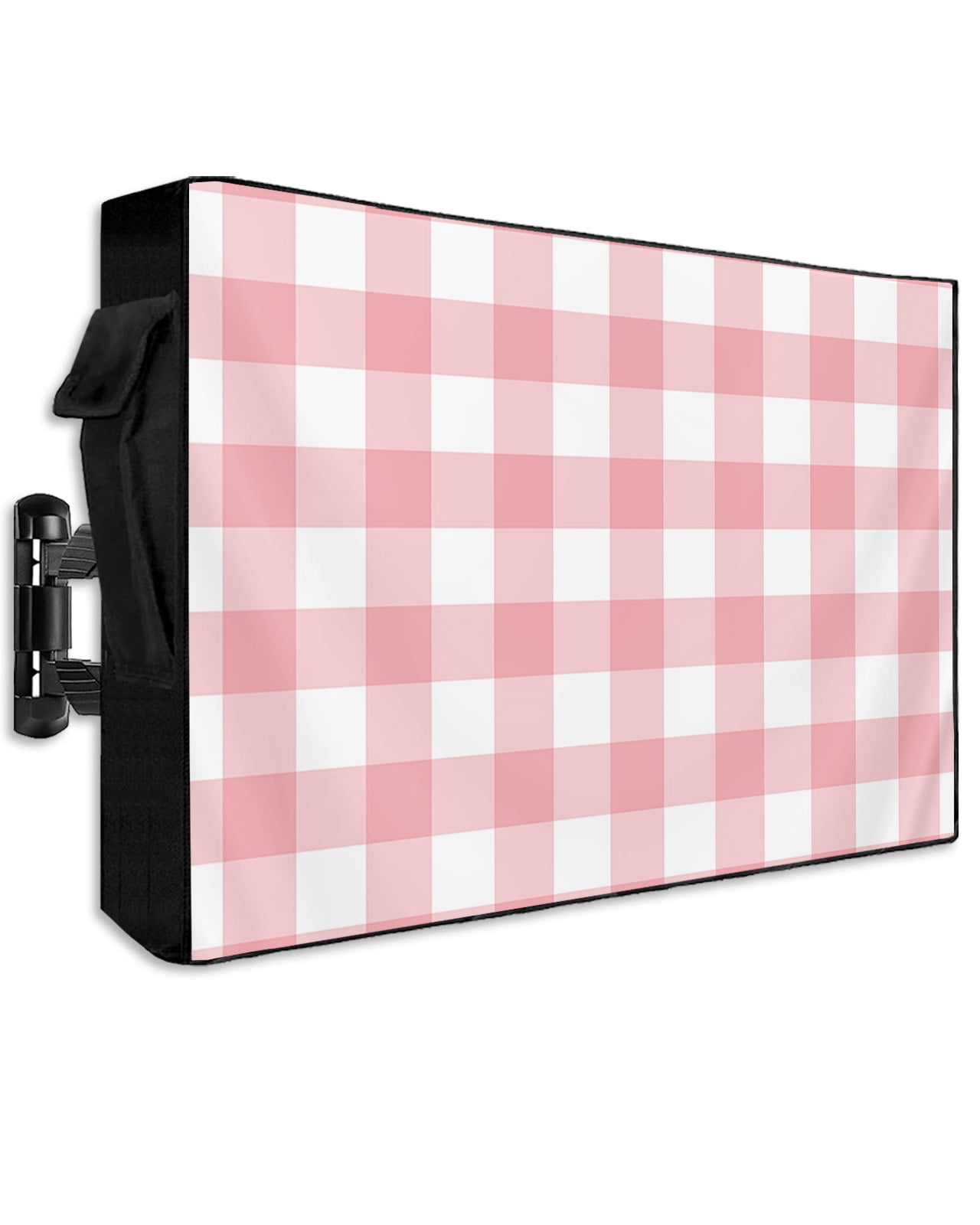 Outdoor TV Cover 60 to 65 Inch Weatherproof, Pink Gingham Buffalo Check ...