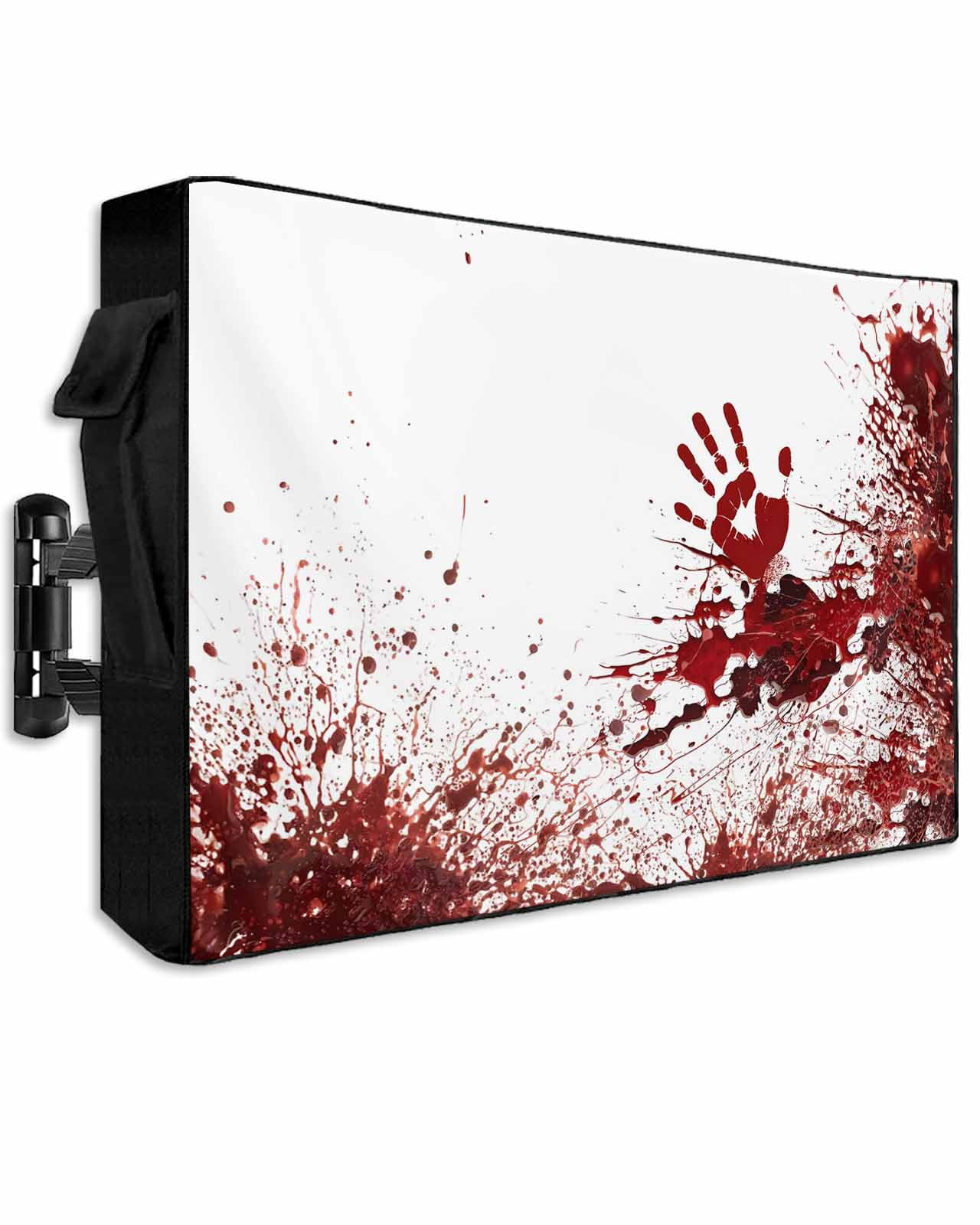 Outdoor TV Cover 60 to 65 Inch Weatherproof, Spooky Blood Hand ...