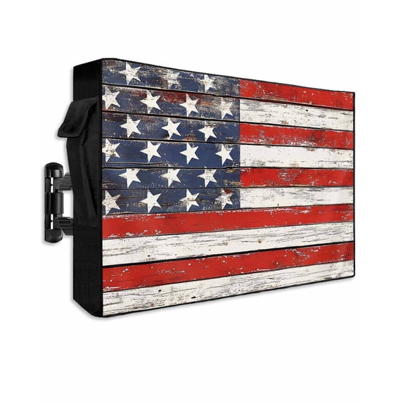 Outdoor TV Cover 70 to 75 Inch Weatherproof, 4th of July Waterproof TV ...