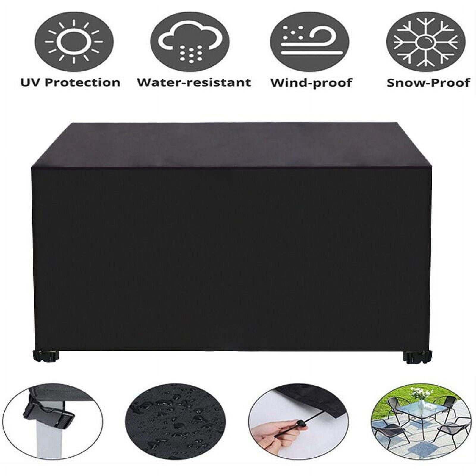 Outdoor Table Covers Rectangle Waterproof, Heavy Duty Oxford Fabric For ...