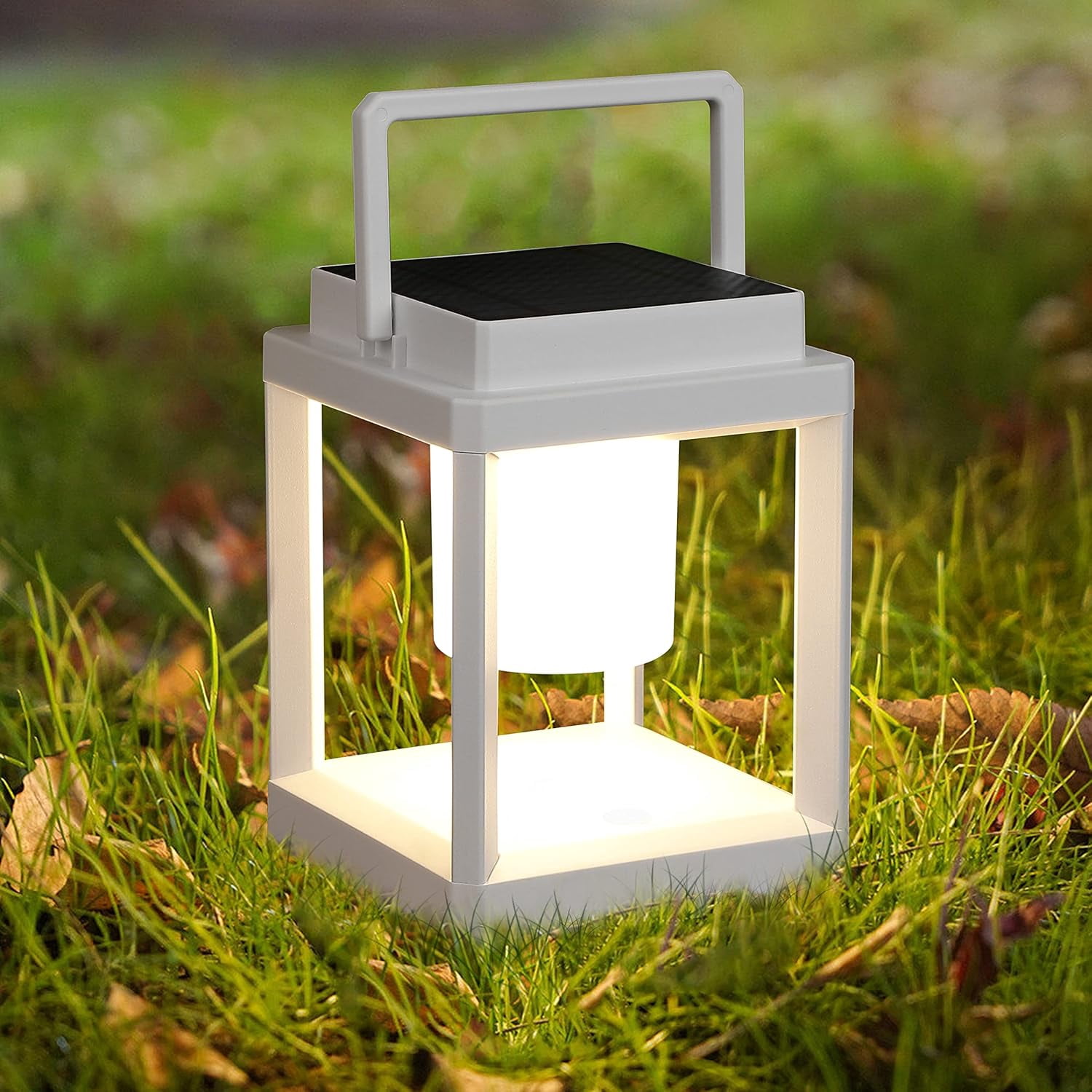 Outdoor Table Lamp, 3-Level Brightness LED Nightstand Lantern, Portable ...